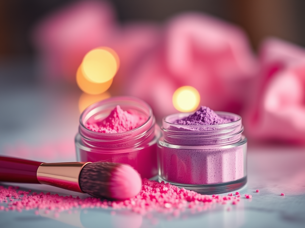 Pink vs Purple Setting Powder